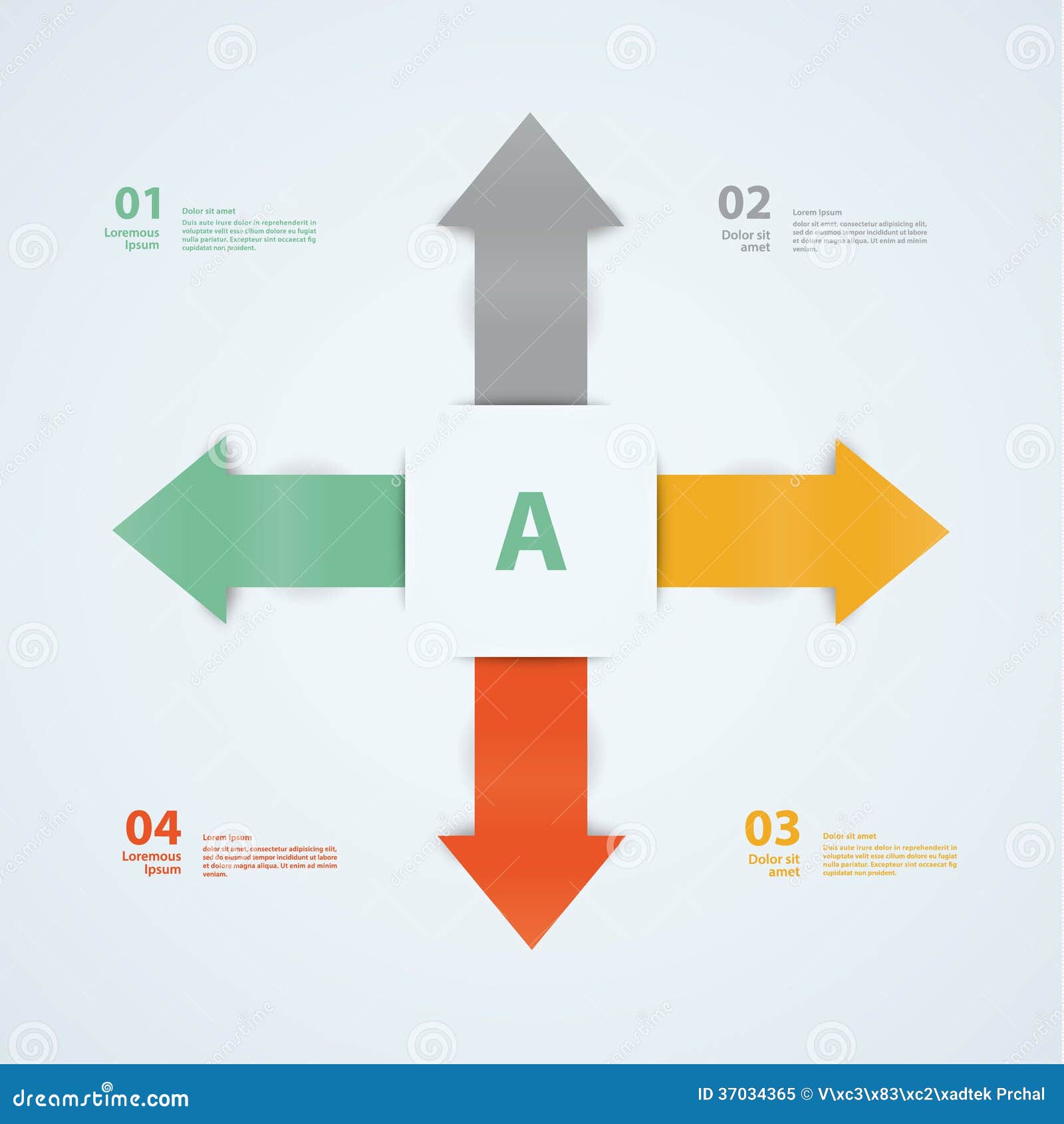 Vector Modern Template. Abstract Cycle Stock Vector - Illustration of ...