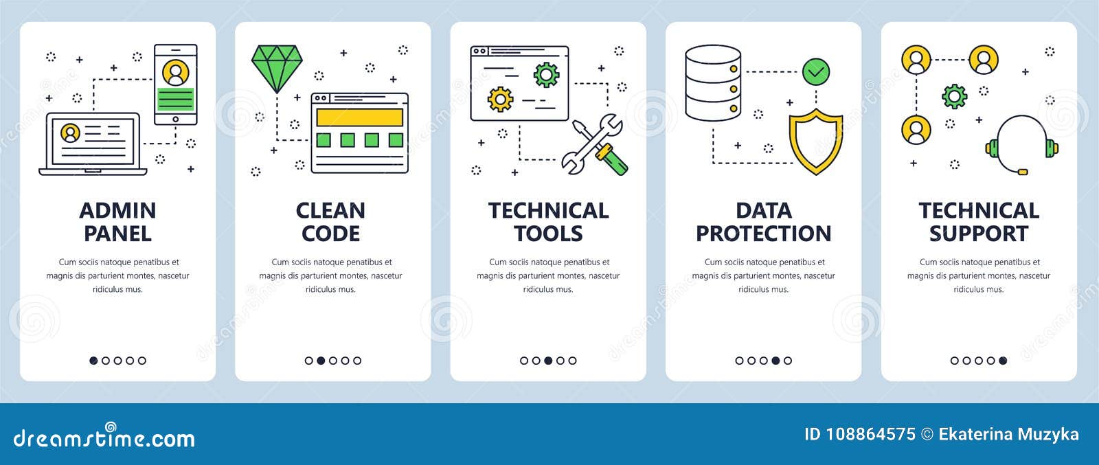 UI UX Admin Panel Layout Template With HUD Graphics, UI Interface ...
