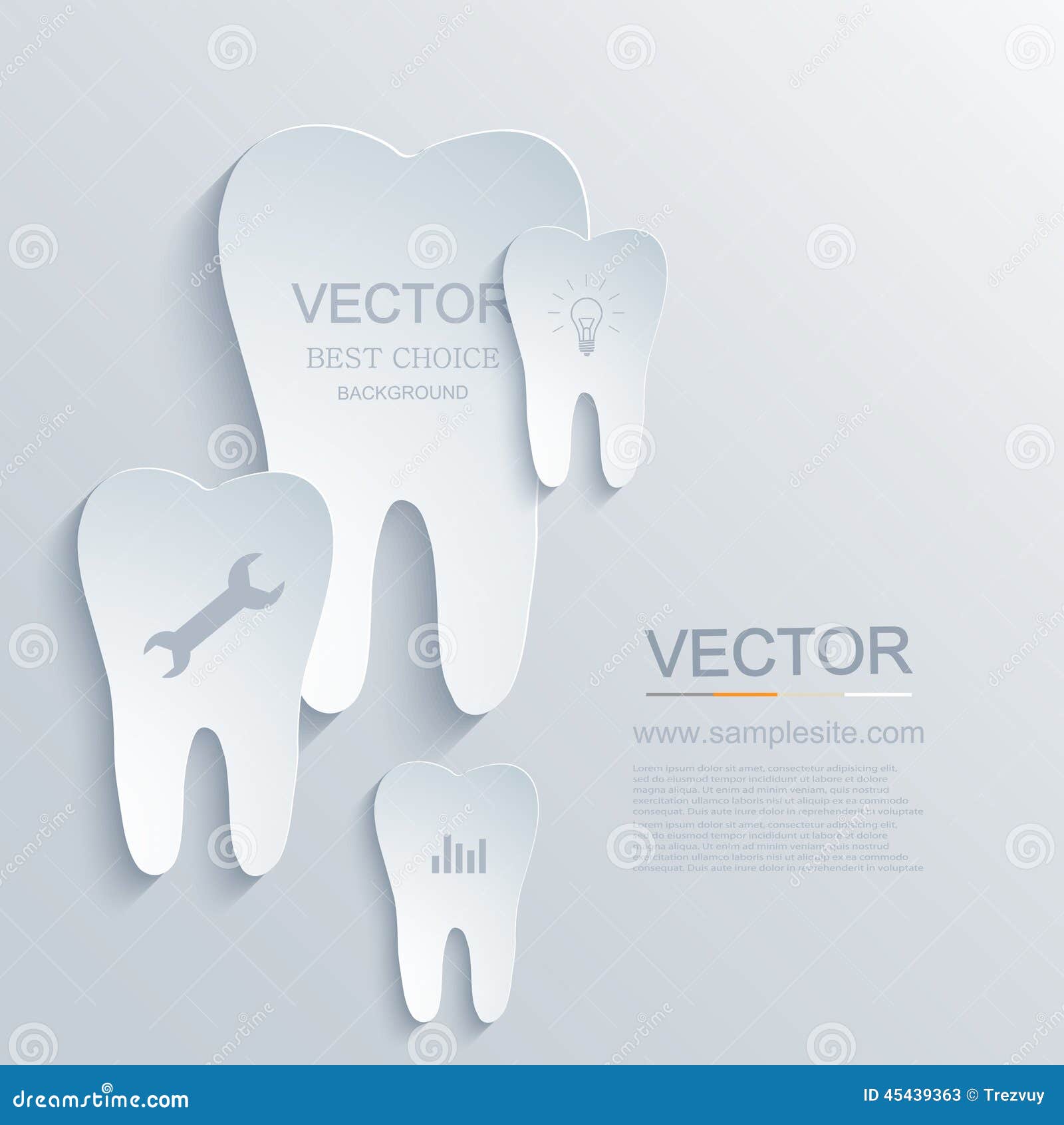 Vector Modern Tooth Background. Stock Vector - Illustration of healthy ...