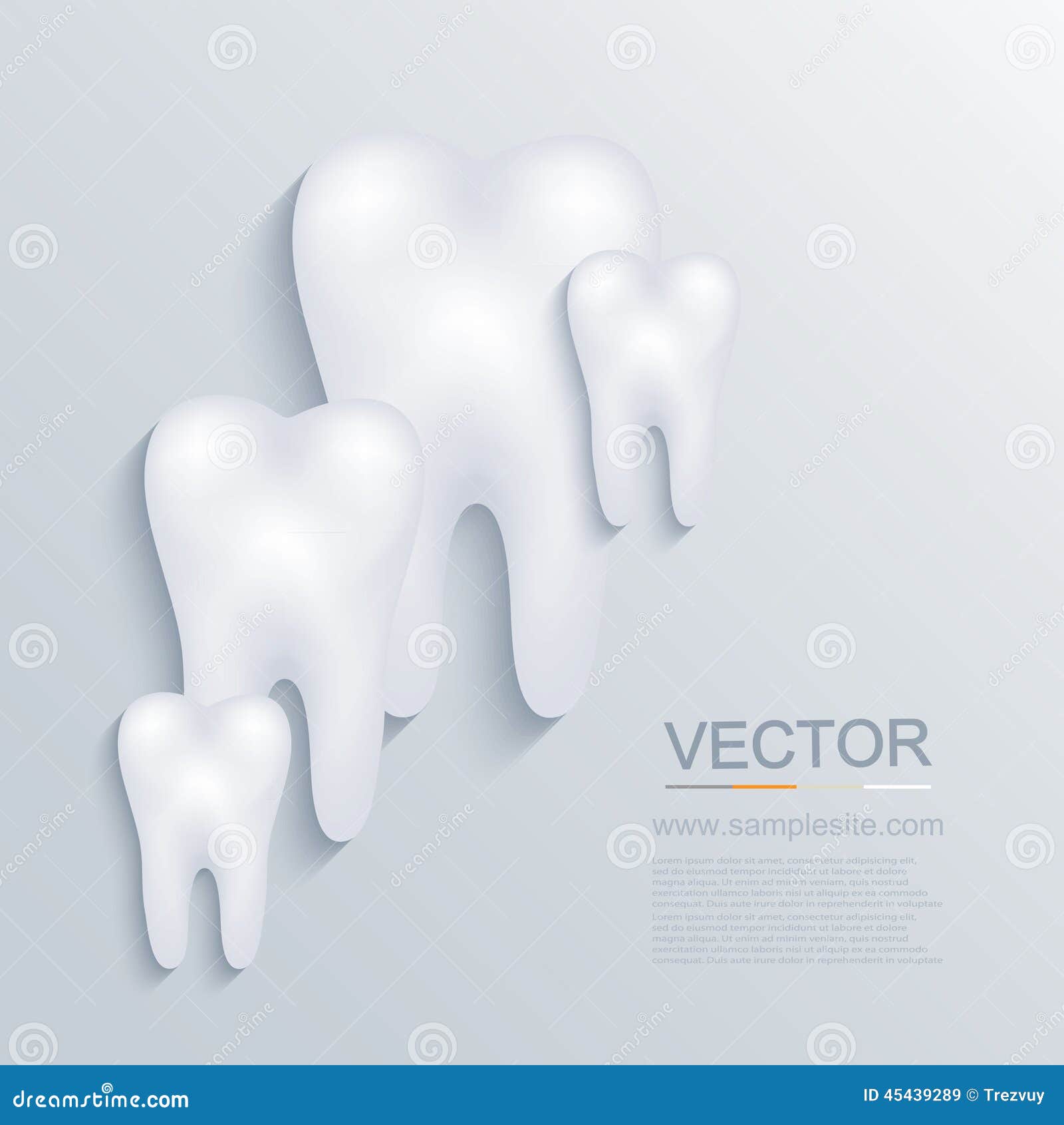 Vector Modern Tooth Background. Stock Vector - Illustration of clean ...