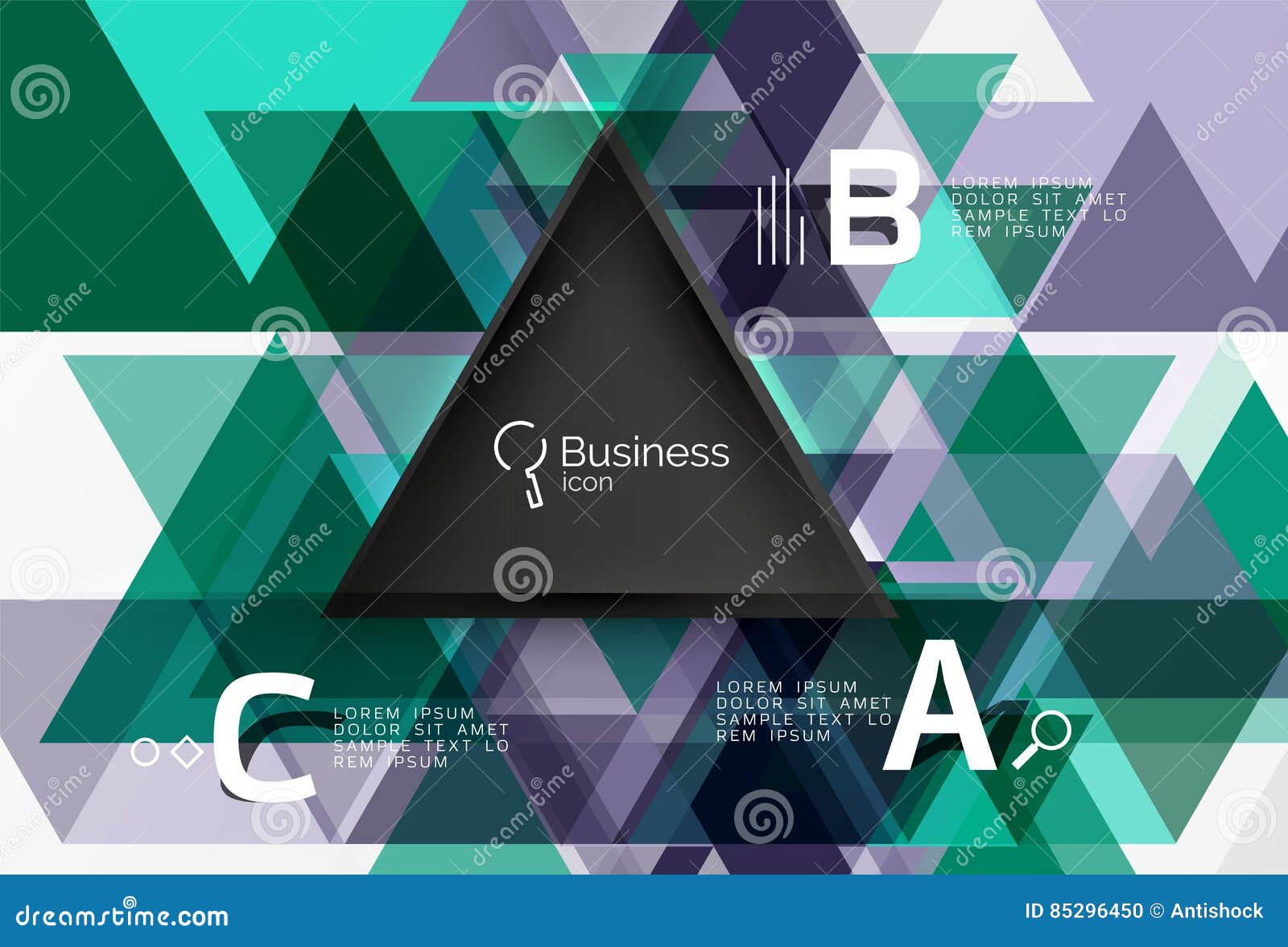 Vector Modern Triangle Background Stock Vector - Illustration of ...