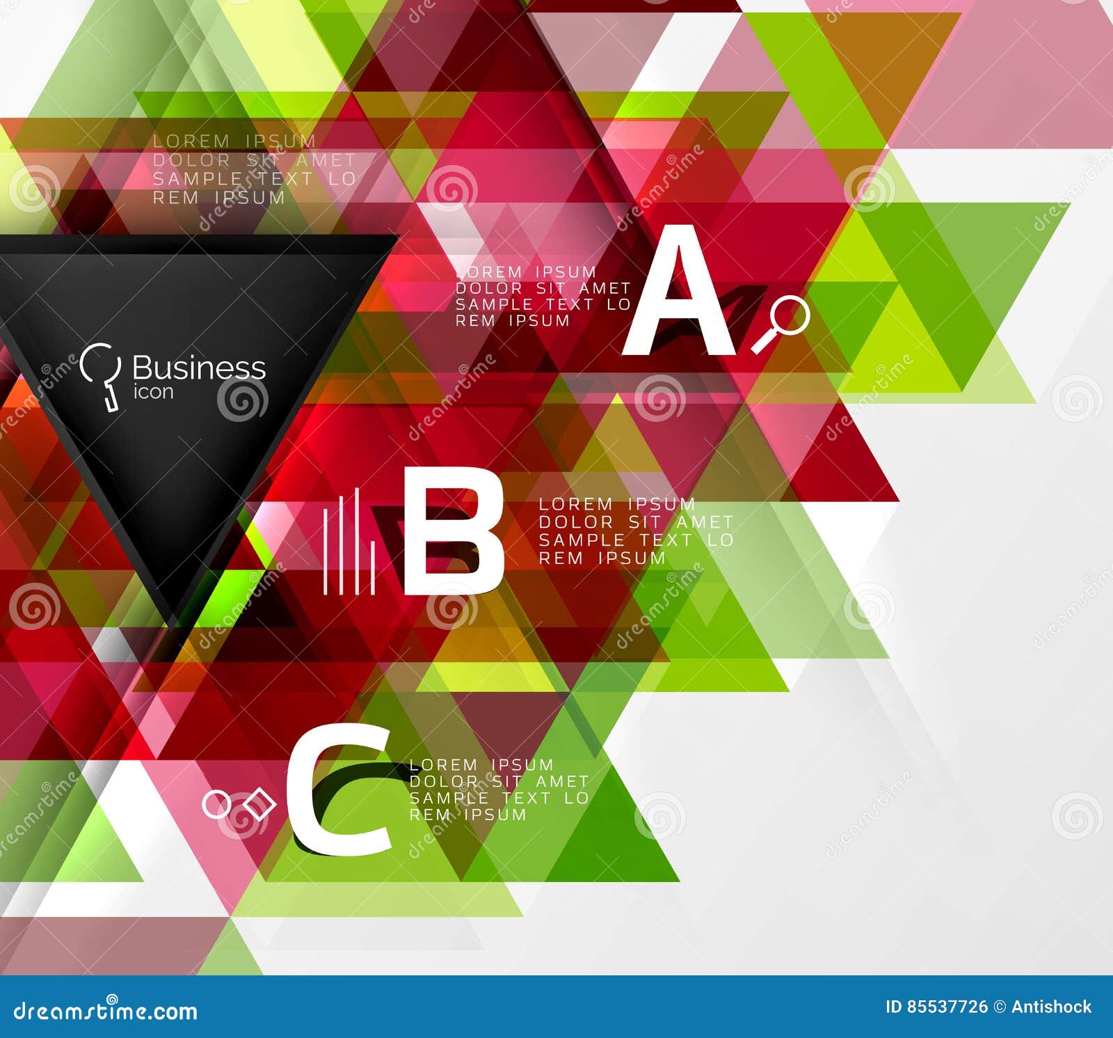 Vector Modern Triangle Background Stock Vector - Illustration of ...