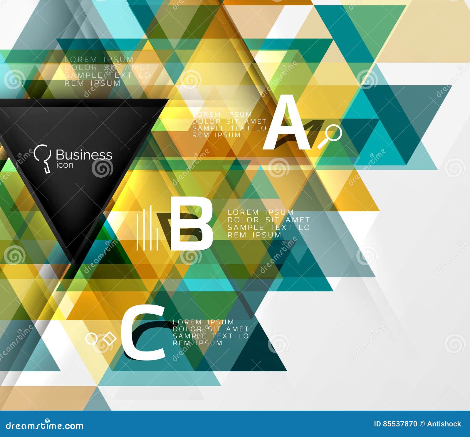 Vector Modern Triangle Background Stock Vector - Illustration of color ...