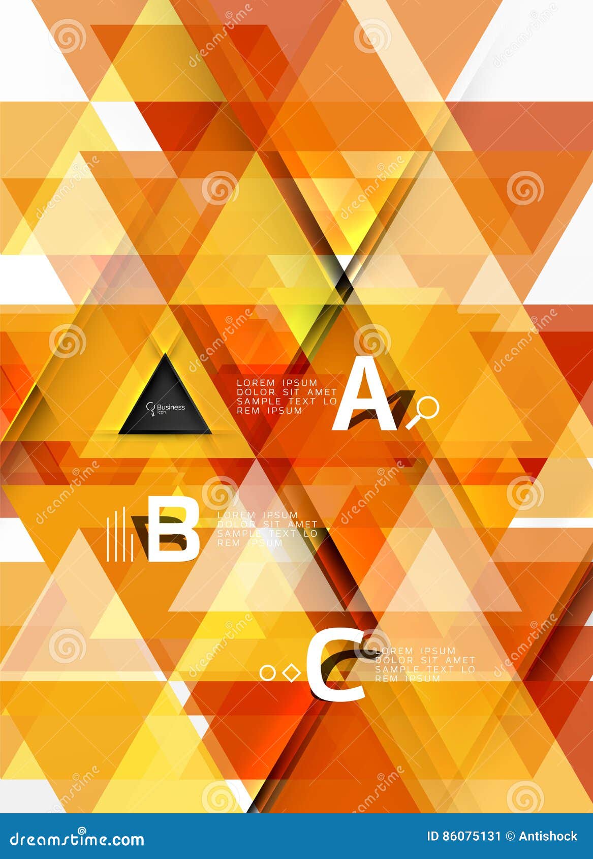 Vector Modern Triangle Background Stock Vector - Illustration of ...