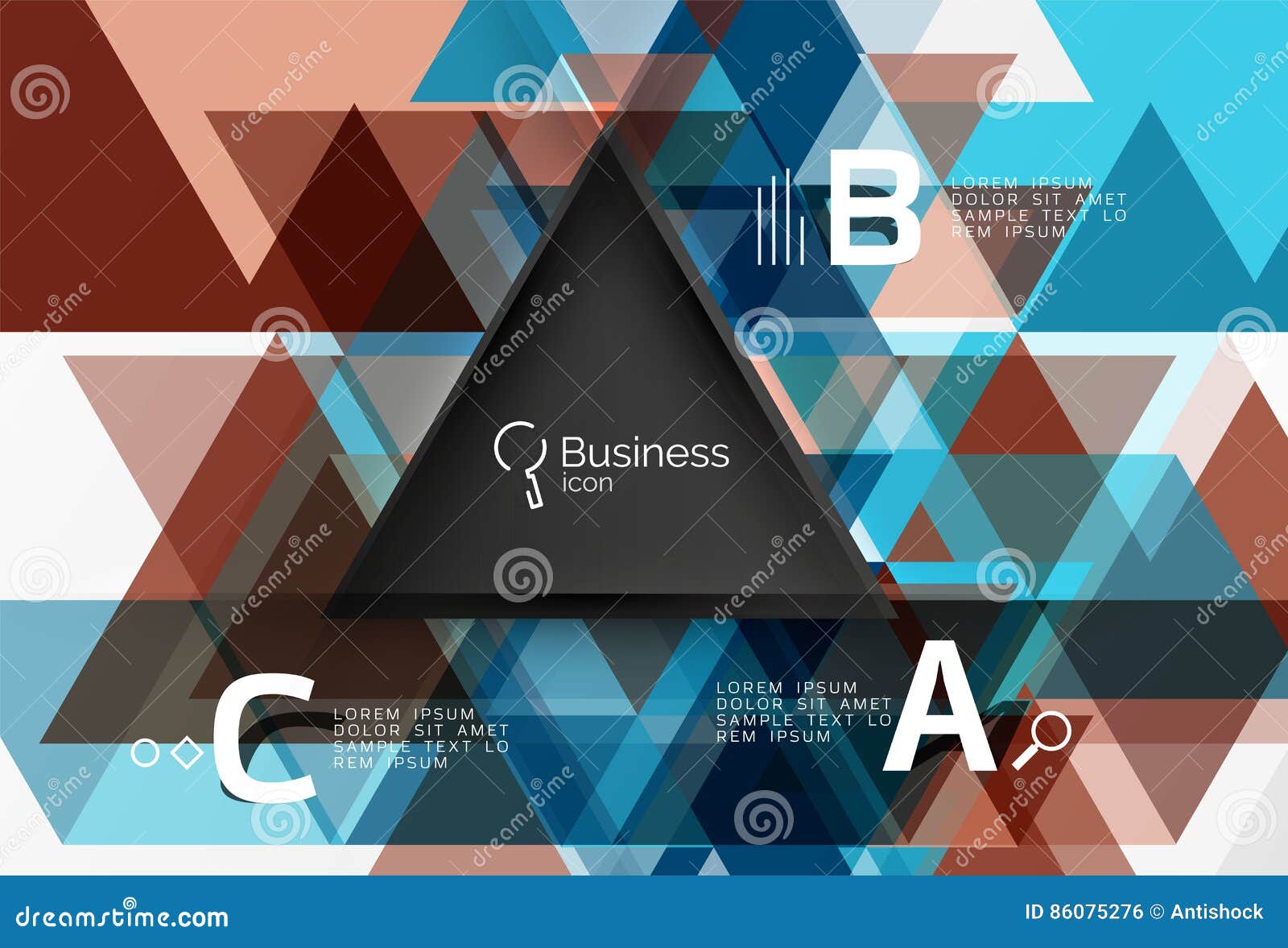 Vector Modern Triangle Background Stock Vector - Illustration of ...