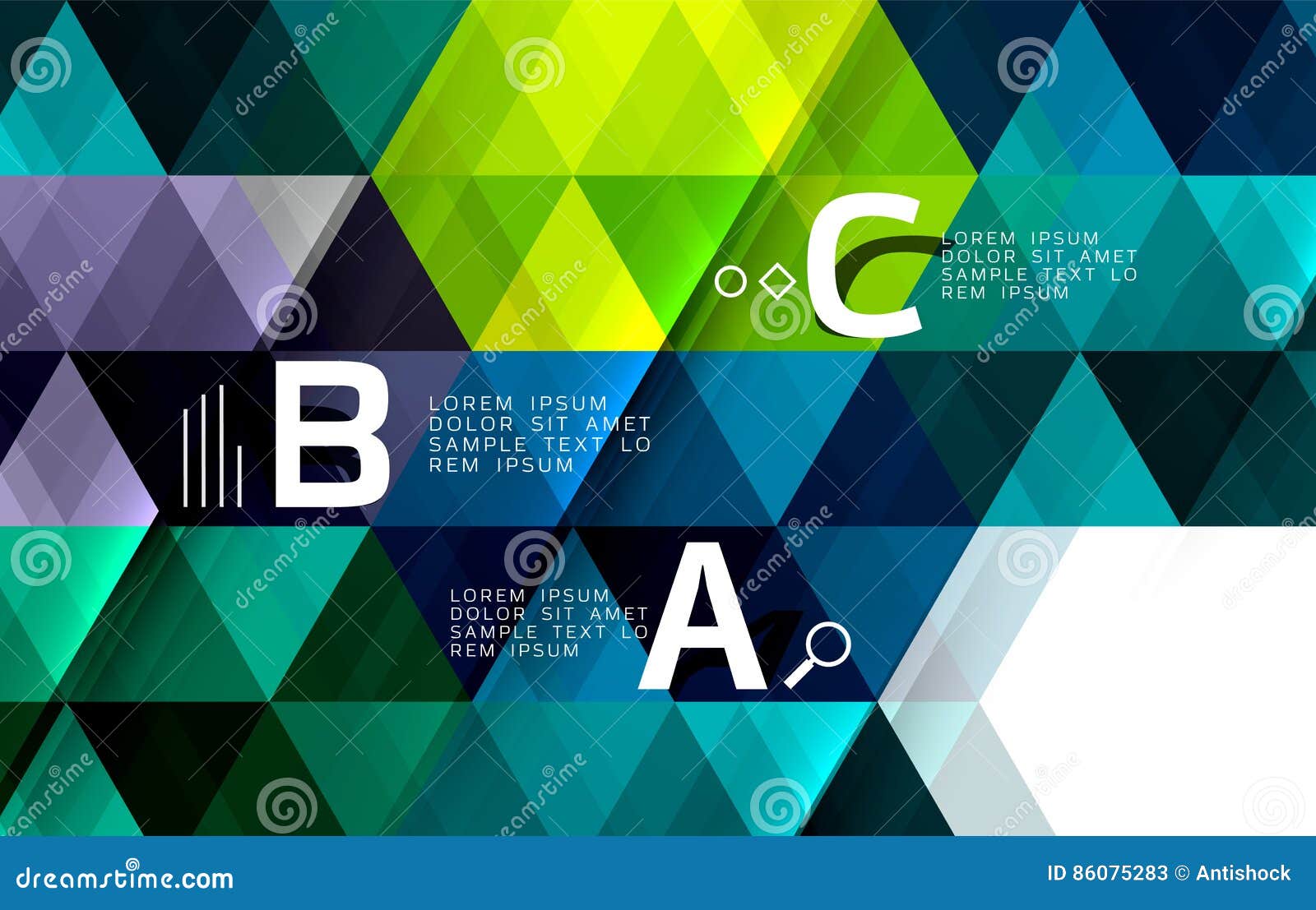 Vector Modern Triangle Background Stock Vector - Illustration of ...
