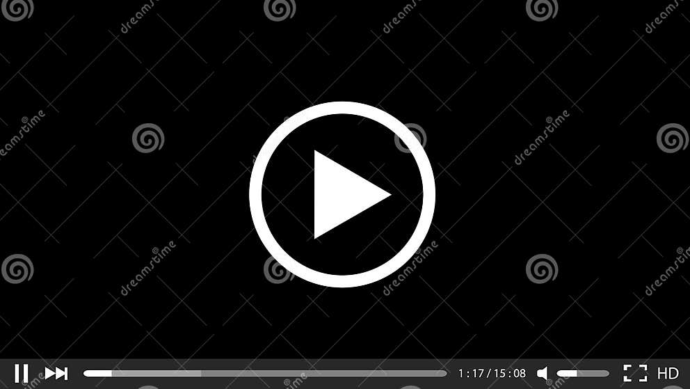 Vector Modern Video Player Background Stock Vector - Illustration of ...