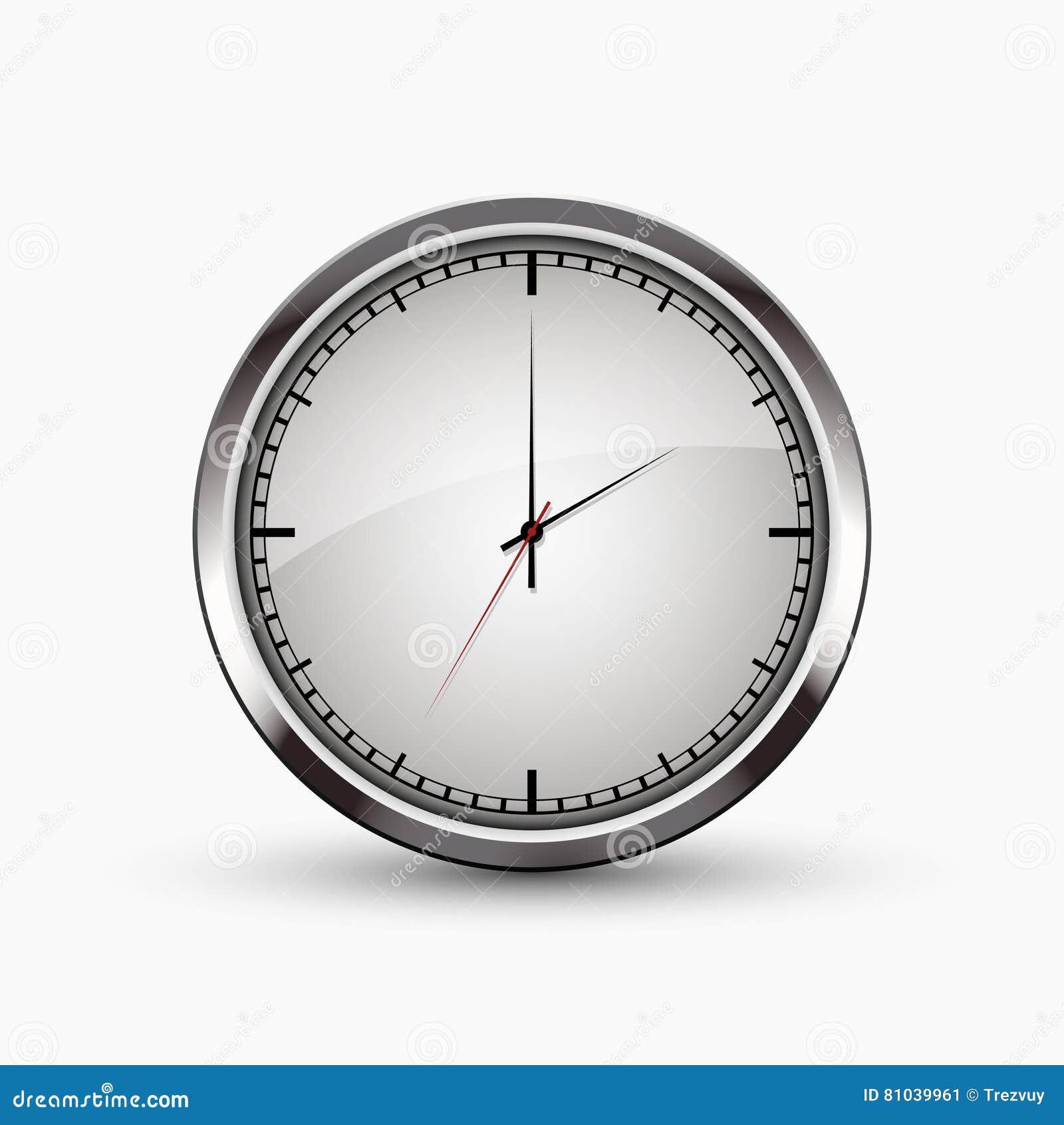 Vector Modern Watch Icon on White Background Stock Vector ...