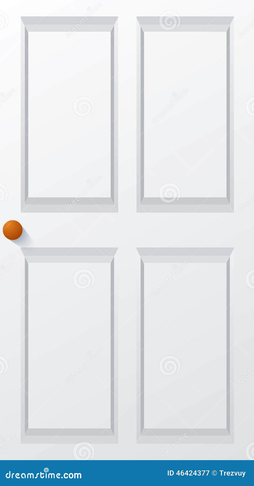 Vector modern white door. stock vector. Illustration of architecture ...