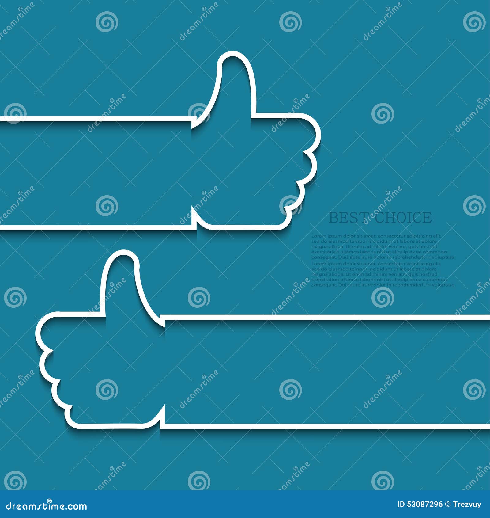 Vector Moderne Witte Duim Op Pictogram Vector Illustratie ...