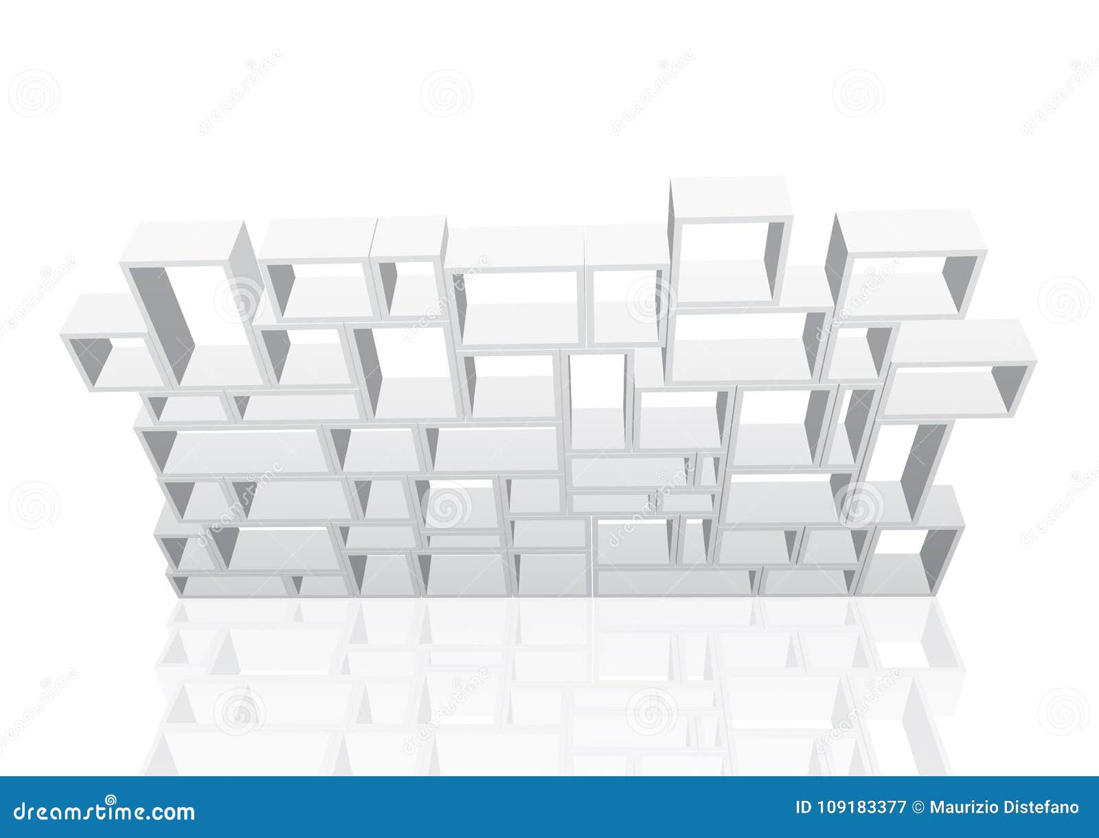 Vector modular shelving stock vector. Illustration of modular - 109183377