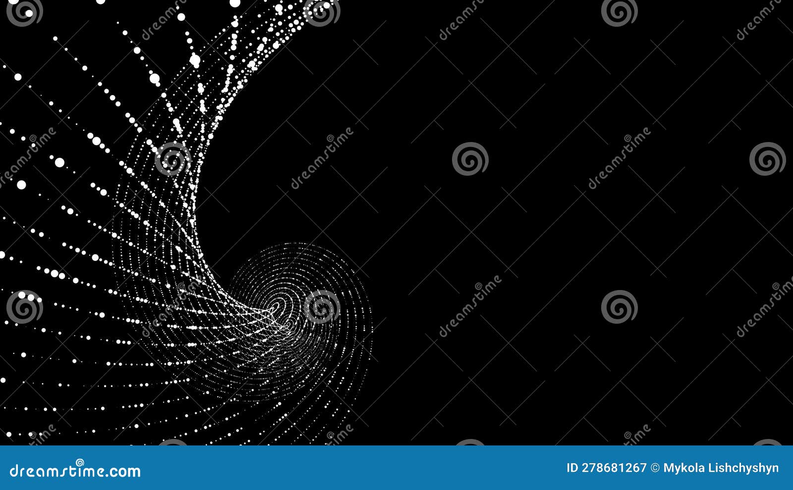 Vector Molecular Background with DNA. Network Concept. Music Sound Wave ...