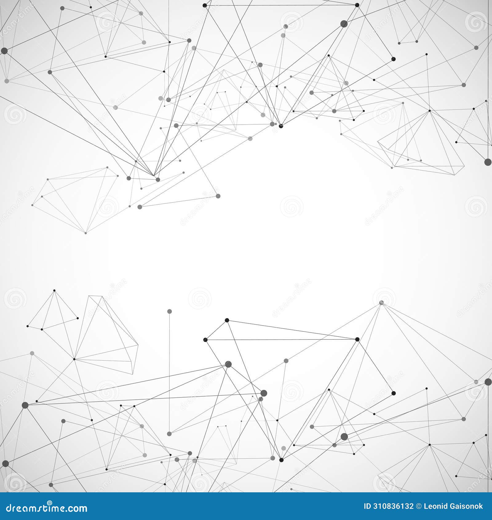 Vector Molecular Shapes. Triangle Futuristic and Science Structure ...