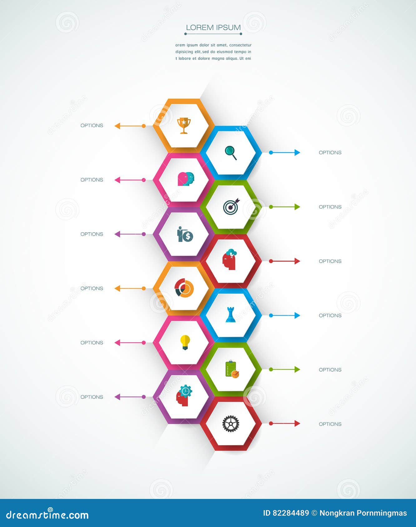 Vector Molecule with 3D Paper Label, Integrated Circles Background ...