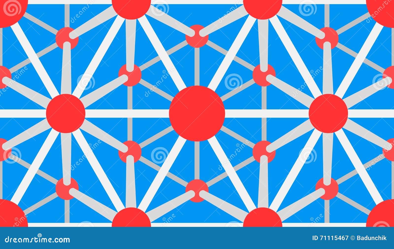 Vector Molecule Pattern on Background Stock Vector - Illustration of ...