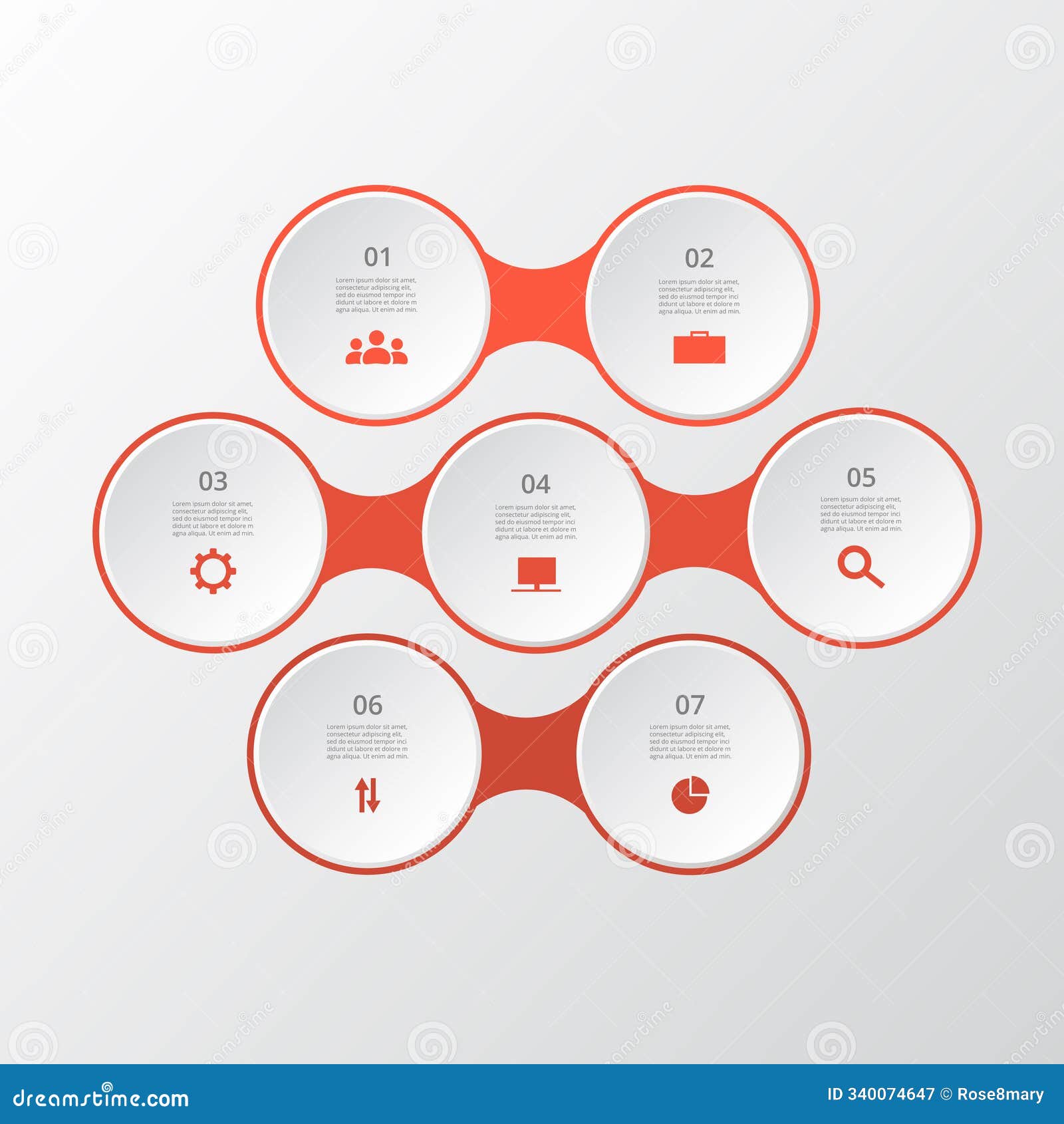 Vector Molecule Template for Presentation Stock Illustration ...