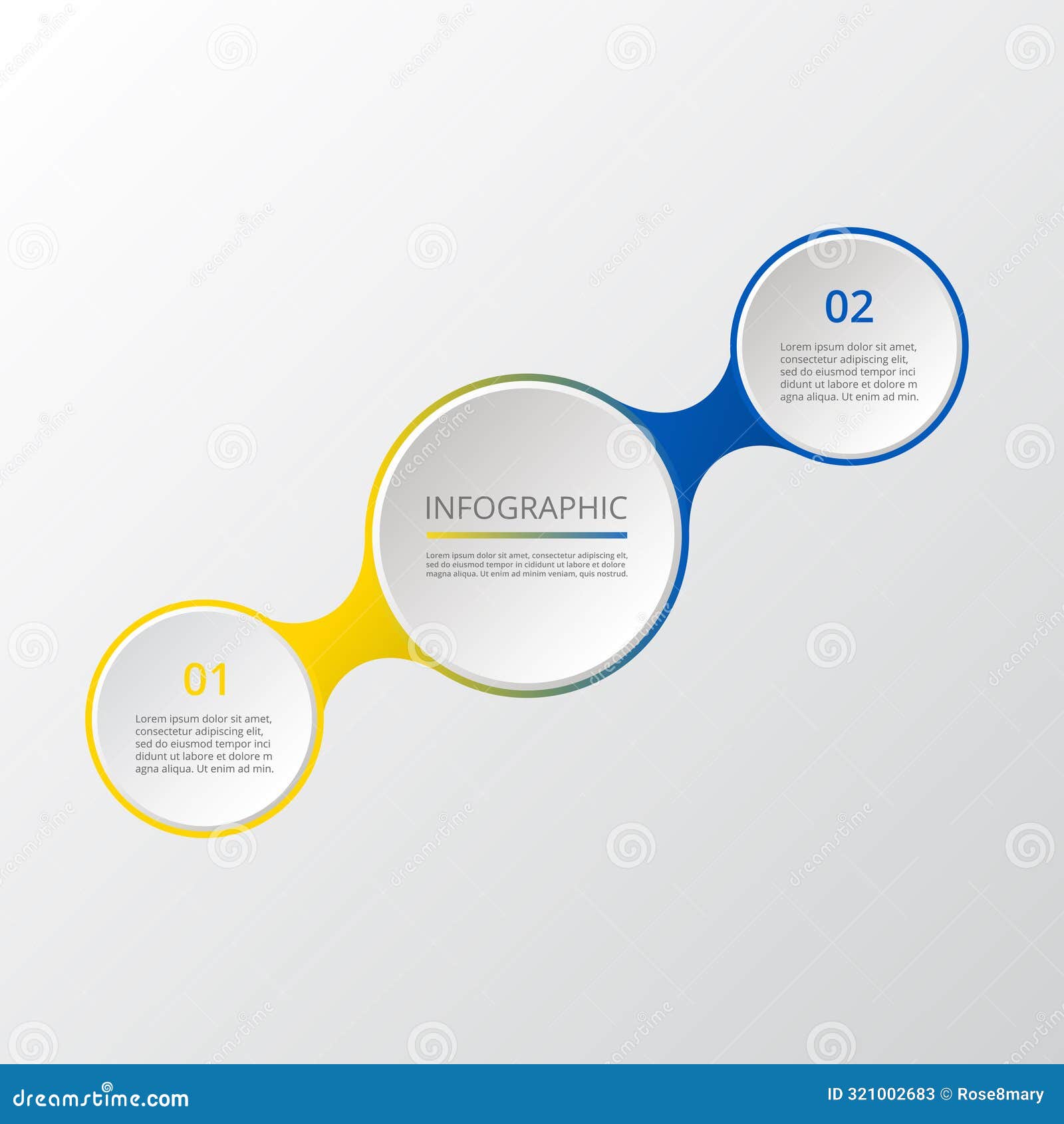 Vector Molecule Template for Presentation Stock Vector - Illustration ...