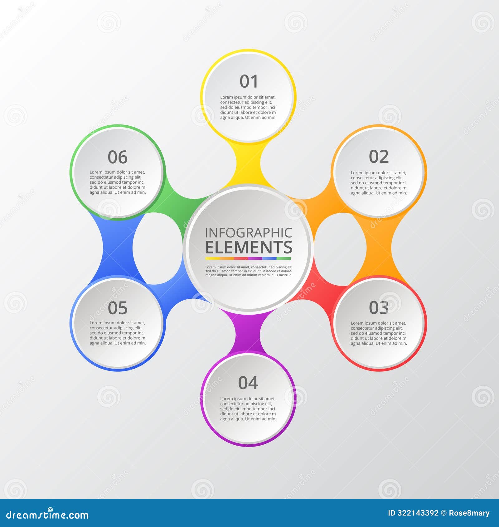 Vector Molecule Template for Presentation Stock Vector - Illustration ...
