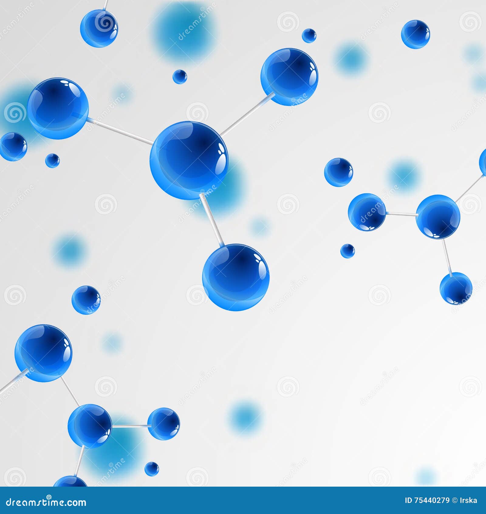 Vector Molecules Background | CartoonDealer.com #75440280