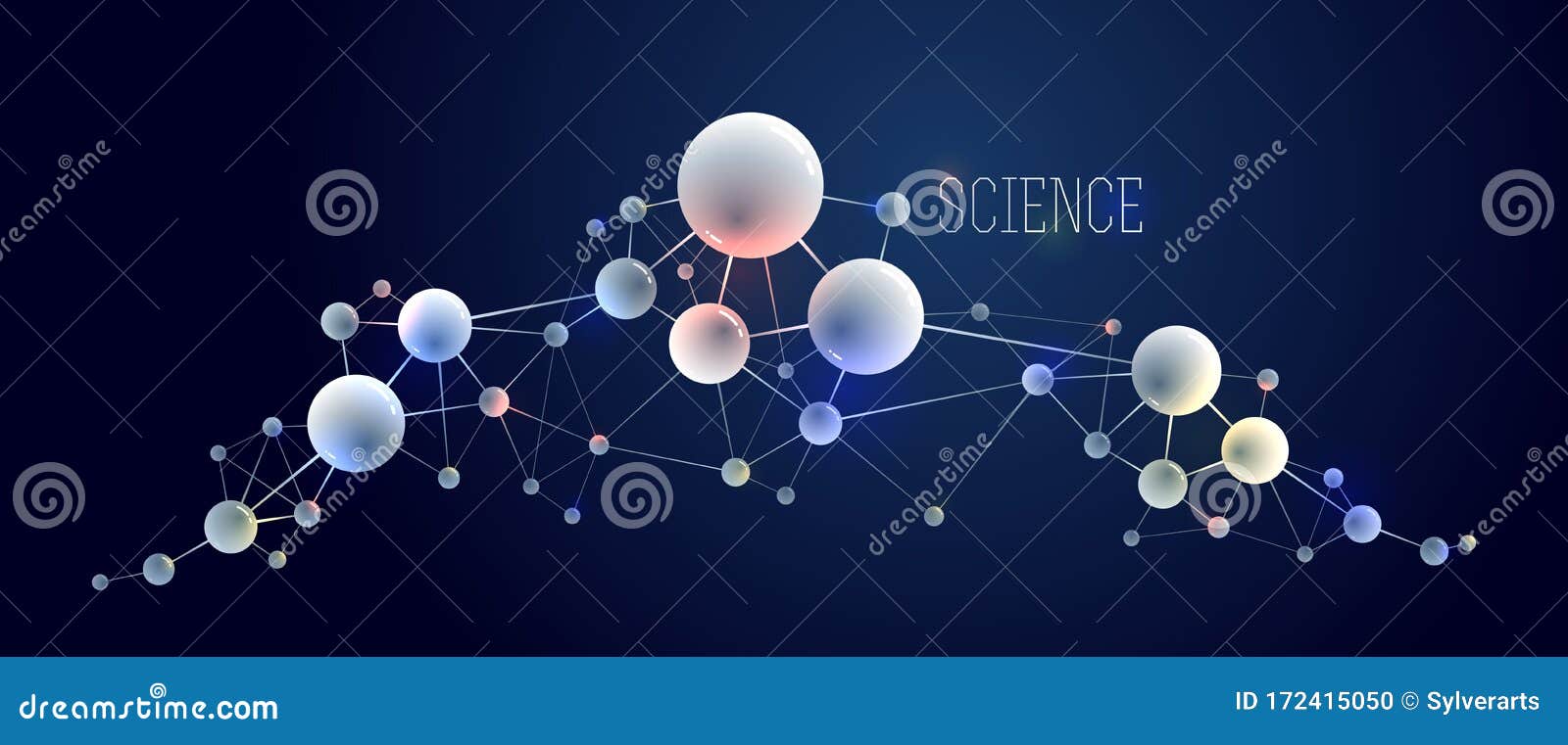 Vector Molecules Scientific Chemistry and Physics Theme Vector Abstract ...