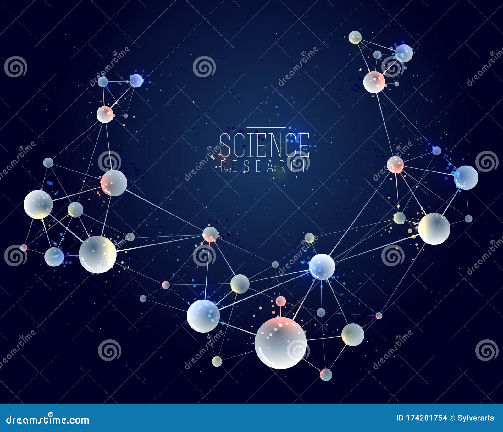 Vector Molecules Scientific Chemistry and Physics Theme Vector Abstract ...