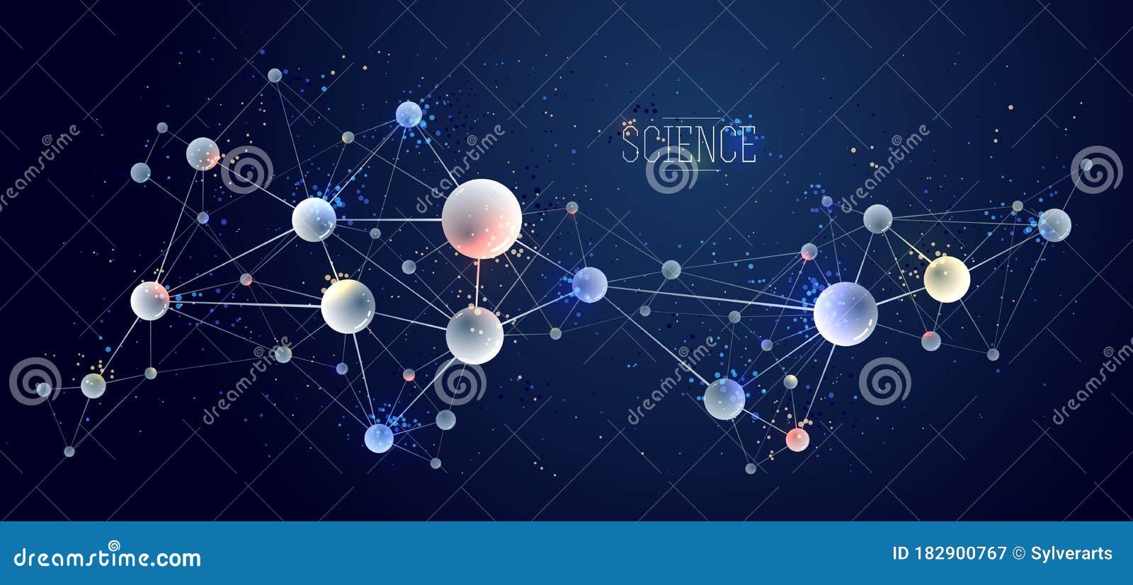 Vector Molecules Scientific Chemistry and Physics Theme Vector Abstract ...