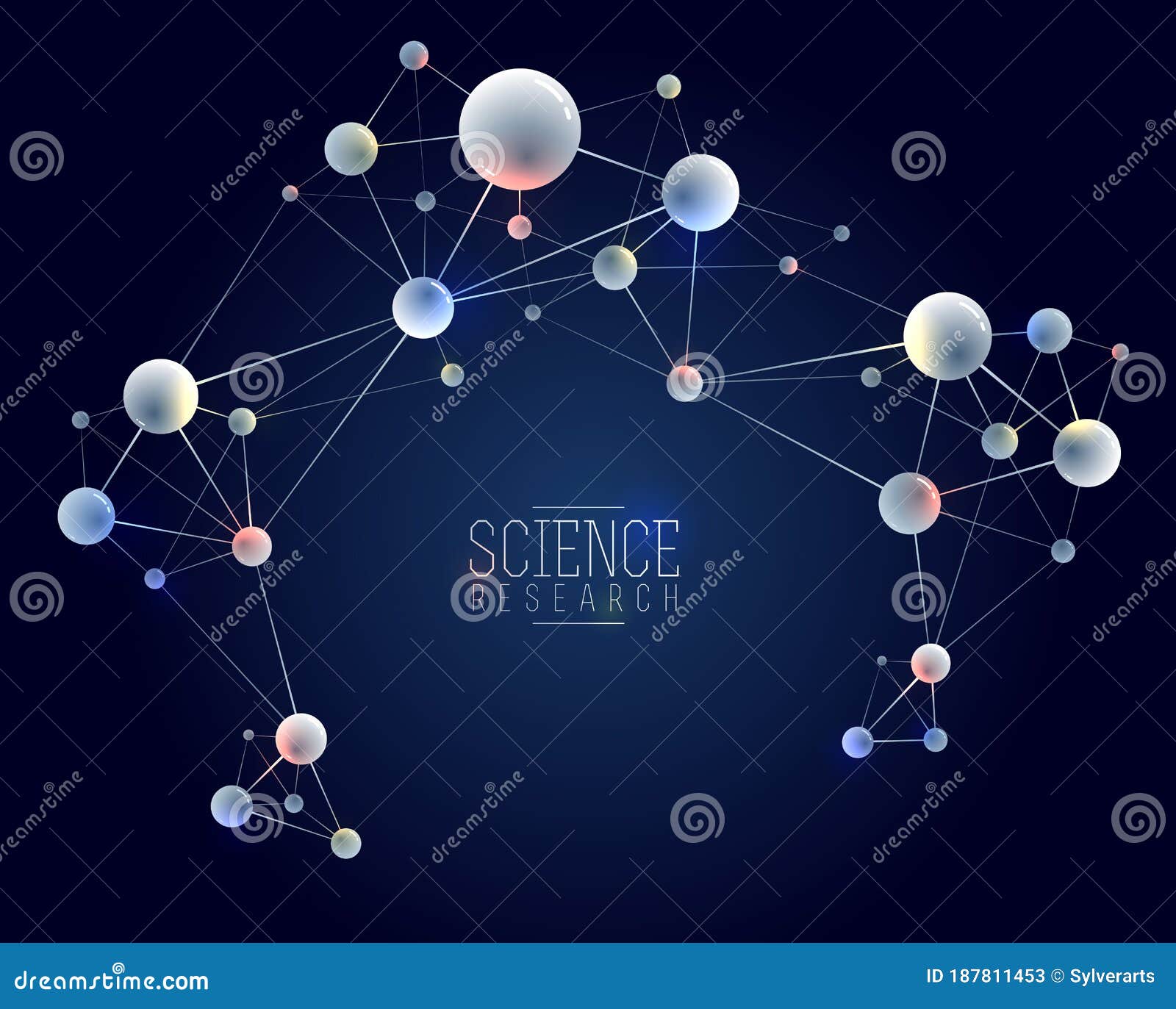 Vector Molecules Scientific Chemistry and Physics Theme Vector Abstract ...