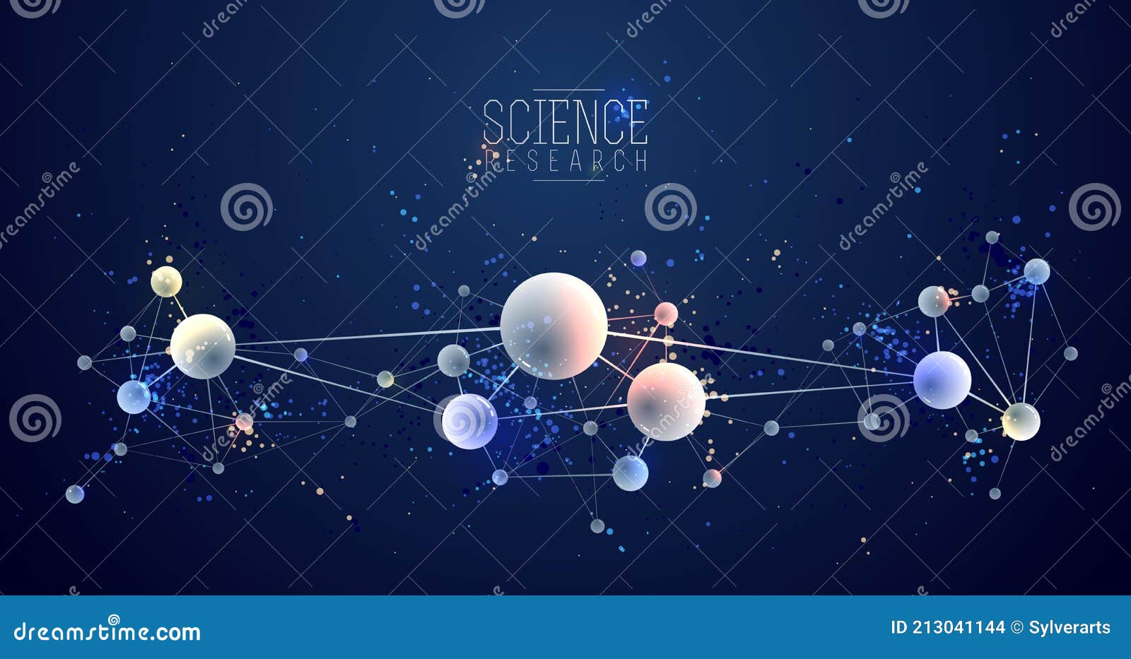 Vector Molecules Background | CartoonDealer.com #75440282