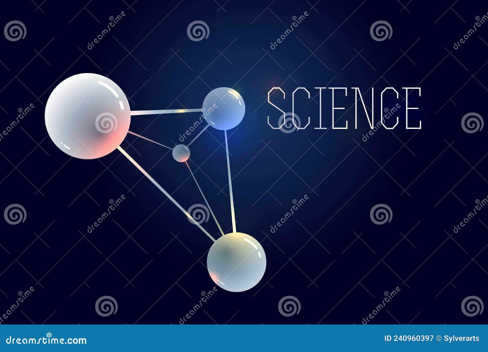 Vector Molecules Scientific Chemistry And Physics Theme Vector Abstract ...