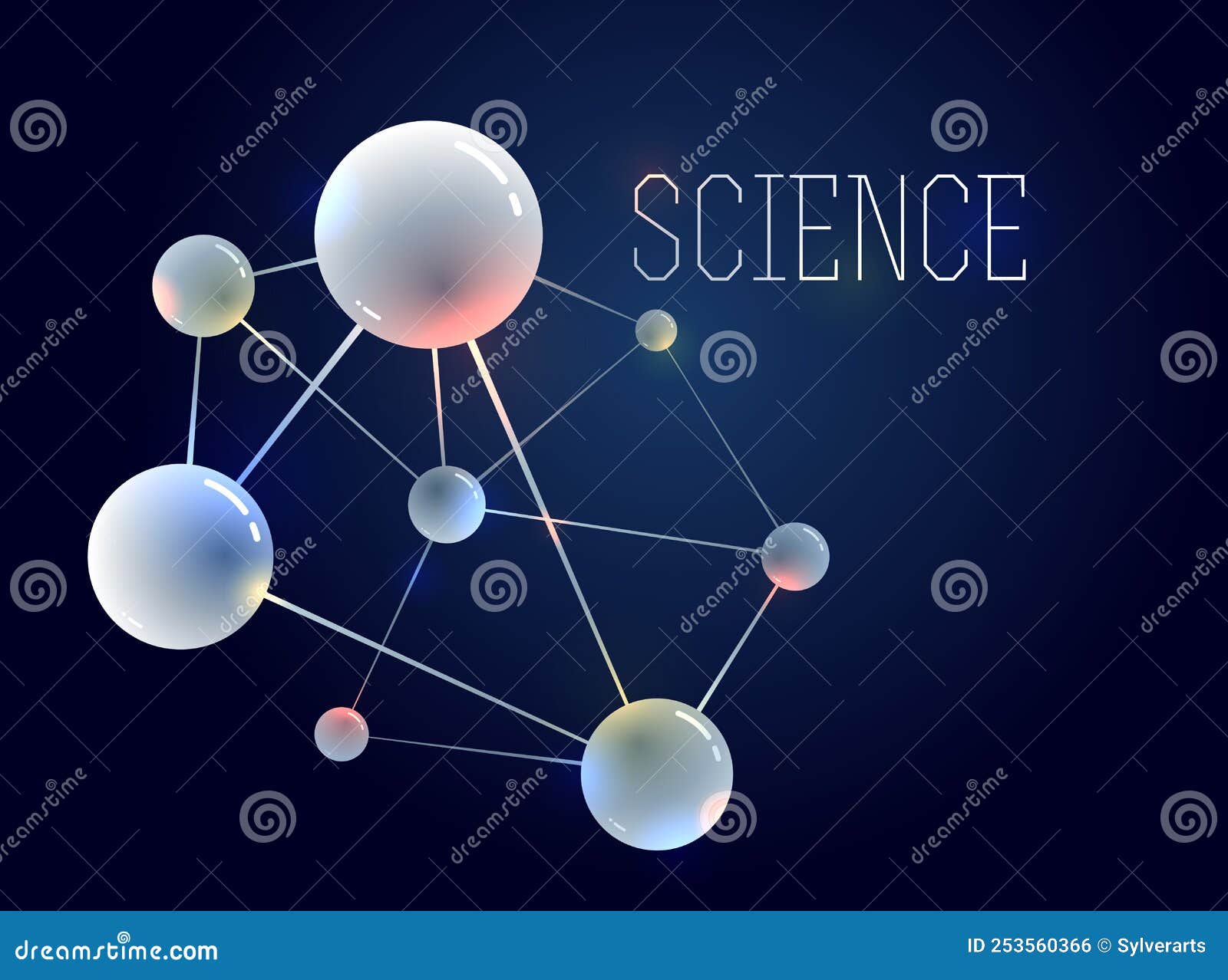 Vector Molecules Scientific Chemistry and Physics Theme Vector Abstract ...