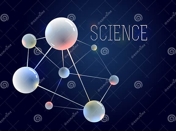 Vector Molecules Scientific Chemistry and Physics Theme Vector Abstract ...