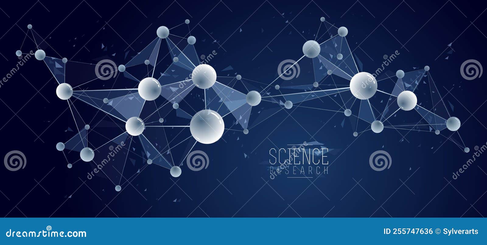 Vector Molecules Scientific Chemistry And Physics Theme Vector Abstract ...