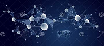 Vector Molecules Scientific Chemistry and Physics Theme Vector Abstract ...