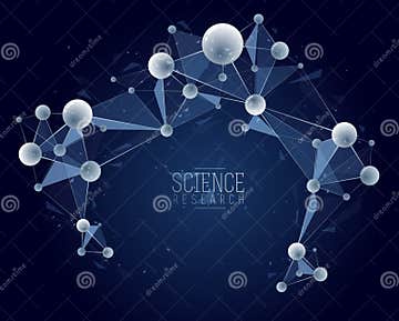 Vector Molecules Scientific Chemistry and Physics Theme Vector Abstract ...