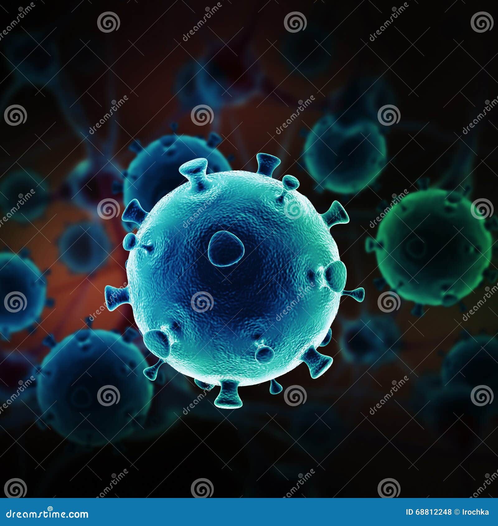 Vector Molecules of the Virus. Stock Illustration - Illustration of ...