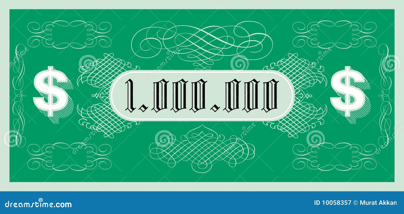 Money One Billion Dollar Bill Stock Illustrations – 19 Money One ...