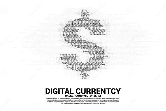 Vector Money Dollar Currency with One and Zero Binary Code Digit Matrix ...