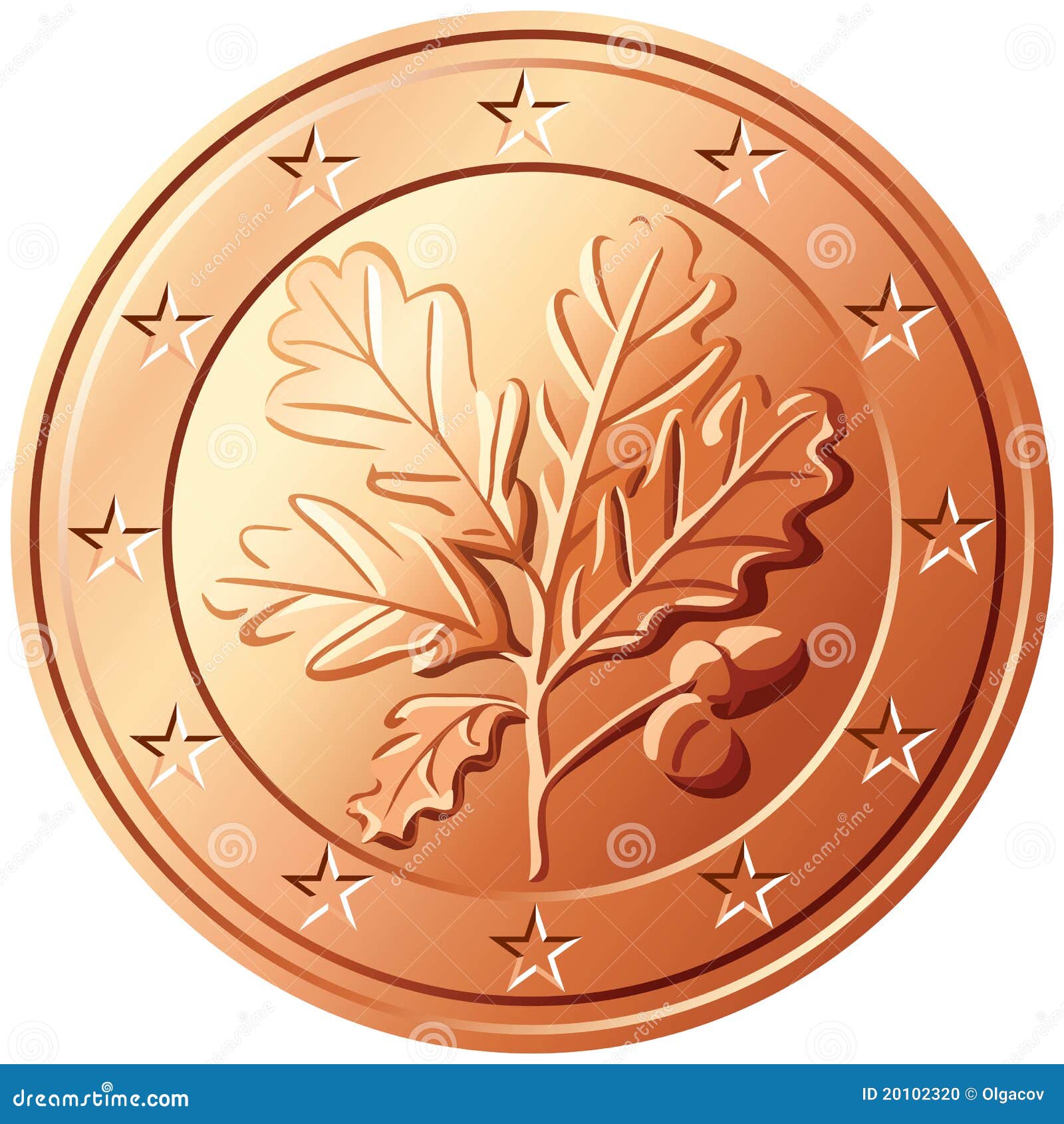 Vector Money Euro Cent Germany Stock Vector - Illustration of euro ...