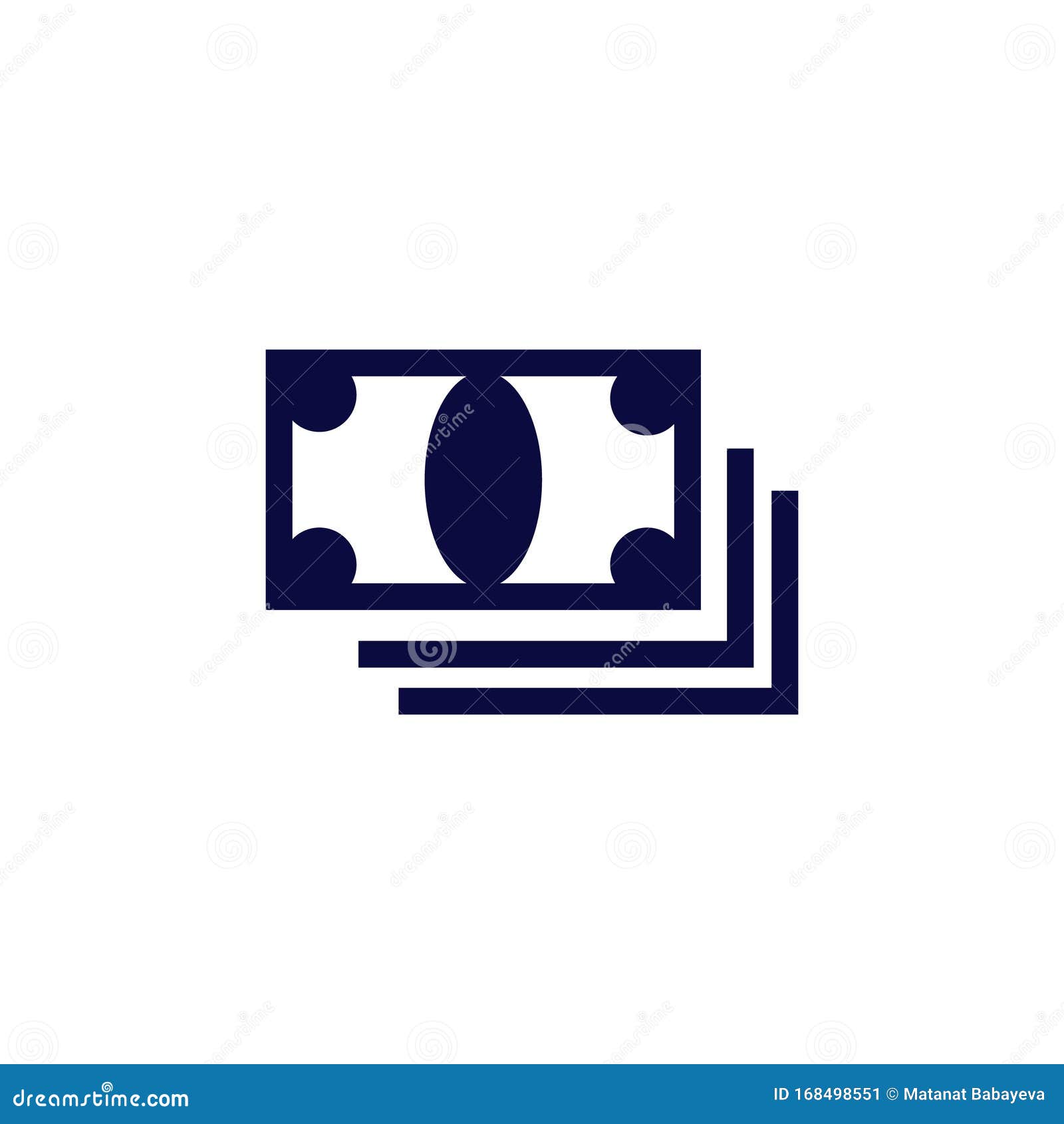 Vector Money Icon on White Background. Eps10 Stock Vector ...