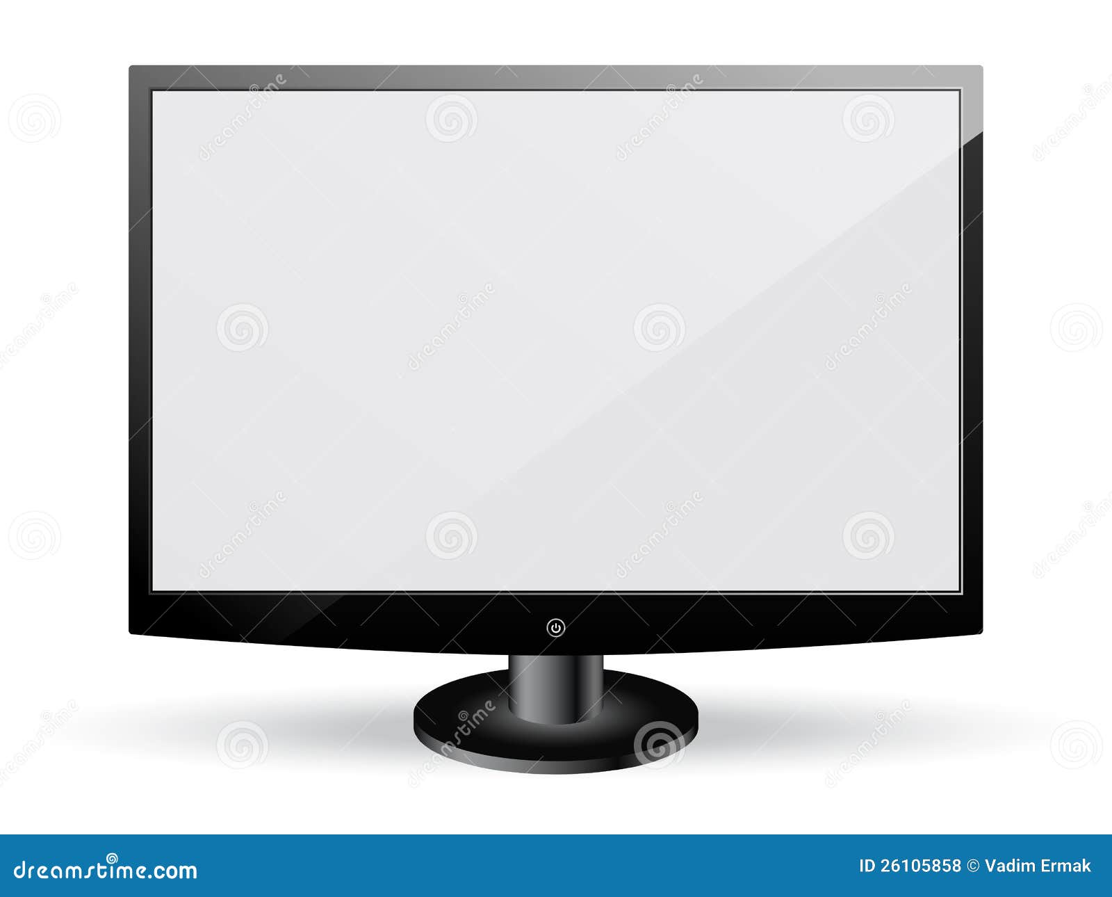 Vector monitor icon stock vector. Illustration of icon - 26105858