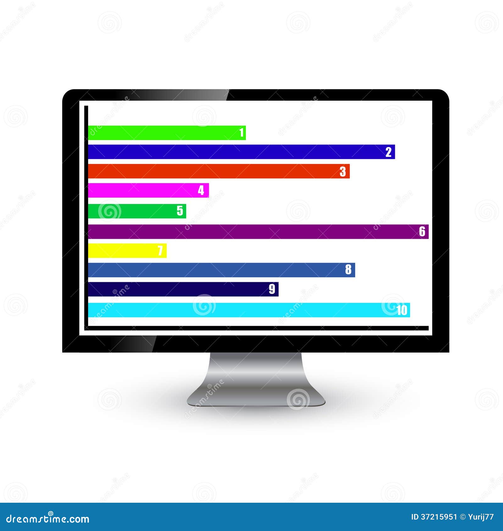 Vector monitor schedule stock vector. Illustration of application ...