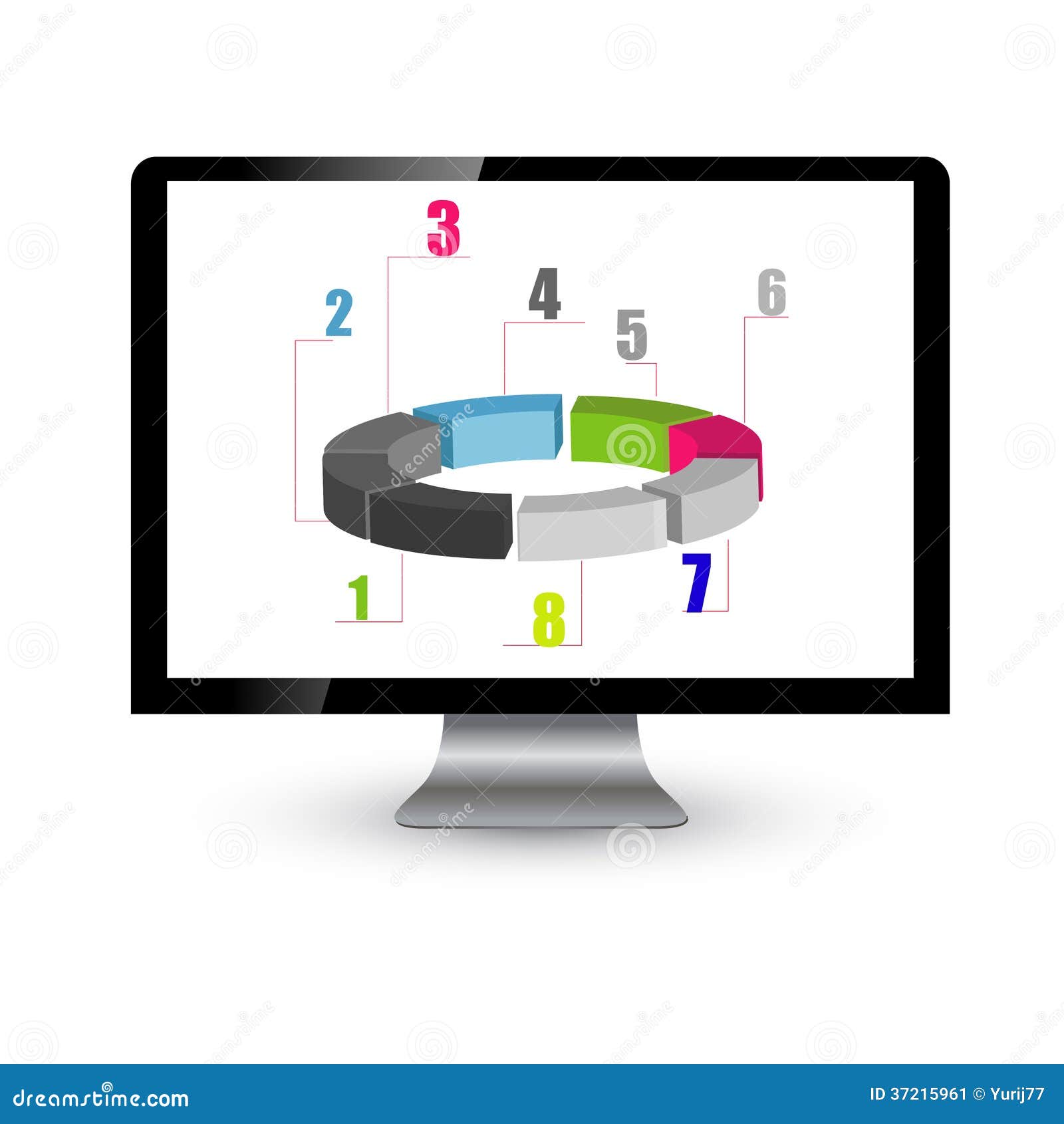Vector monitor schedule stock vector. Illustration of digital - 37215961