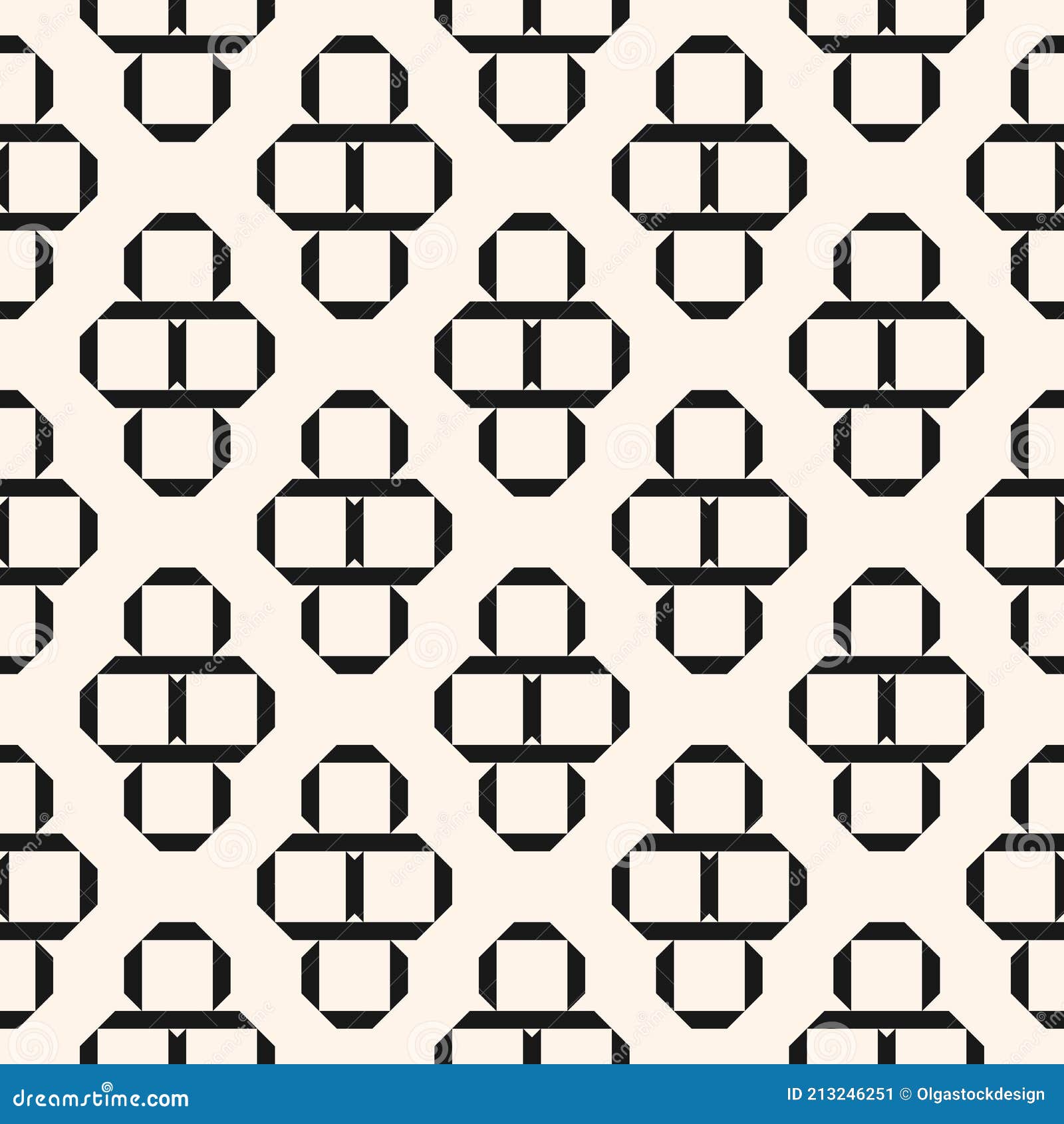 Repeat Tileable Graphic Polygon Tile Texture. Seamless Creative Vector ...