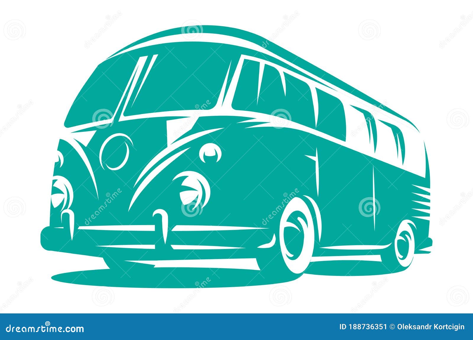 Peace Minivan Line And Solid Icon. Bus With Peace Symbol Vector ...