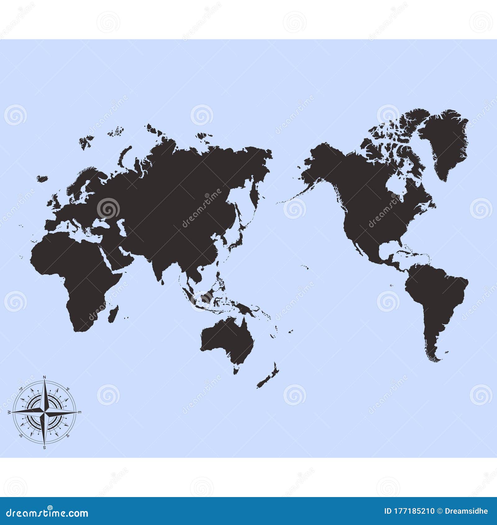 Pacific Centred World Political Map Vector Illustration | CartoonDealer ... Pacific Centred World Political Map Vector Illustration | CartoonDealer ...