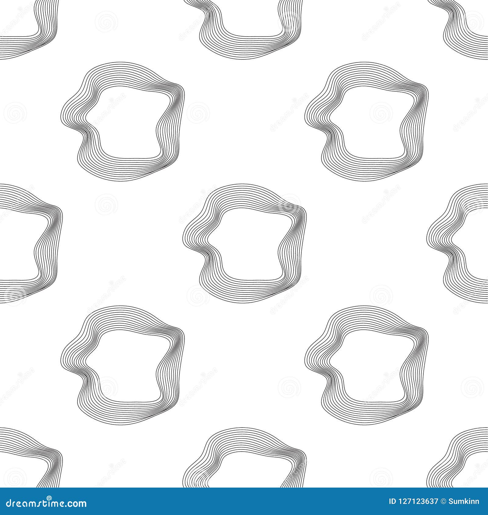 Vector Monochrome Seamless Pattern. Stock Vector - Illustration of ... Vector Monochrome Seamless Pattern. Stock Vector - Illustration of ...