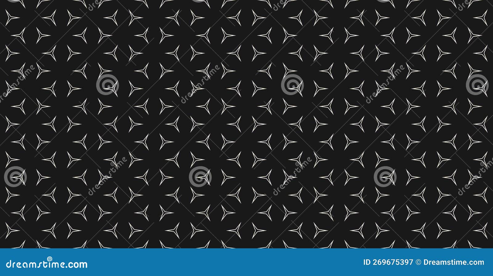 Vector Monochrome Seamless Pattern with Thin Geometric Figures ...