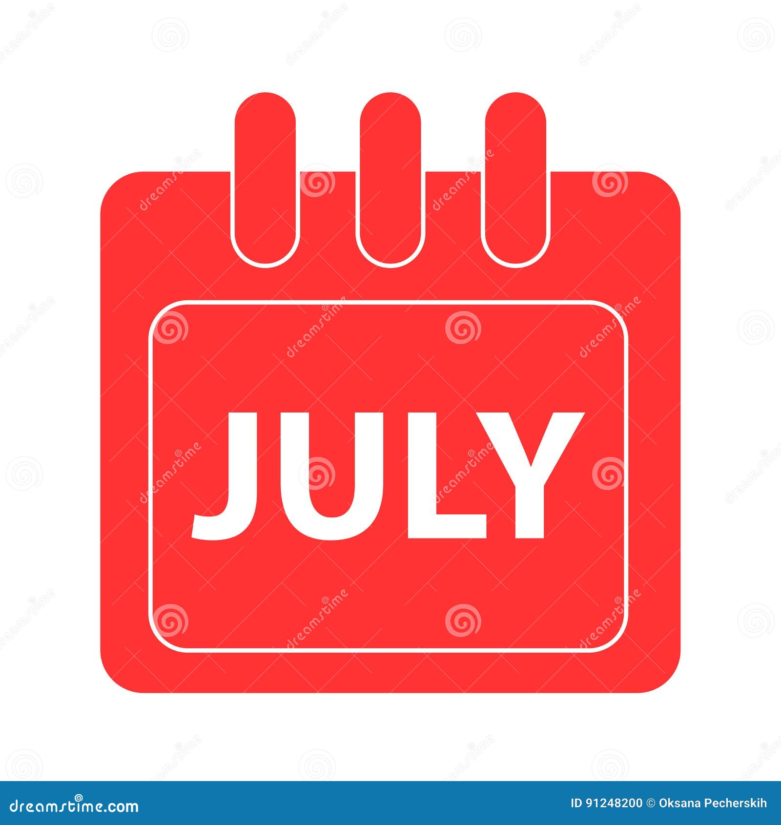 Vector month on calender stock vector. Illustration of grey - 91248200