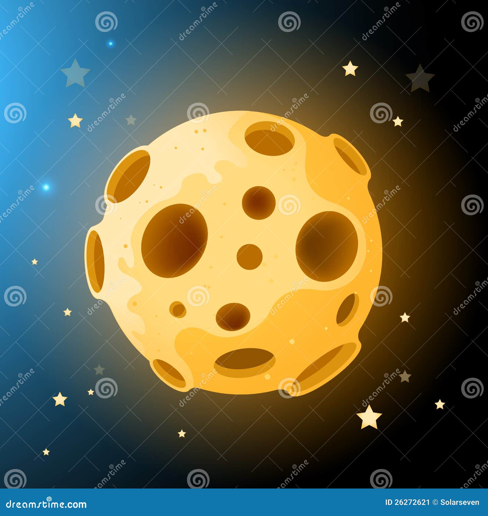 Vector Moon Rock stock vector. Illustration of happy - 26272621