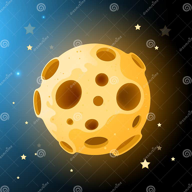 Vector Moon Rock stock vector. Illustration of happy - 26272621